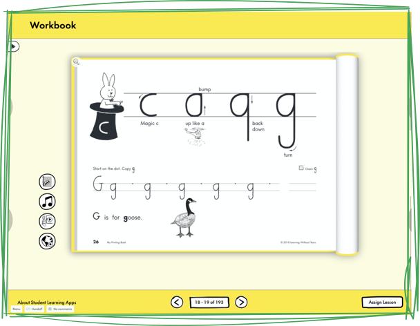 Integrated Print and Digital Solution for Handwriting Instruction