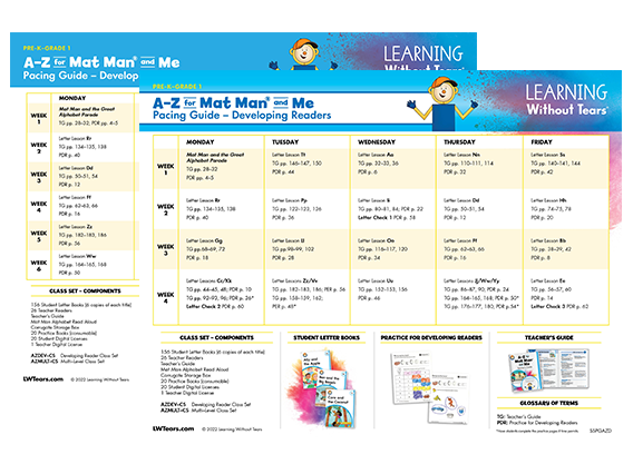 A-Z for Mat Man and Me Accelerated Pacing Guide Downloads | Learning ... A-Z for Mat Man and Me Accelerated Pacing Guide Downloads | Learning ...