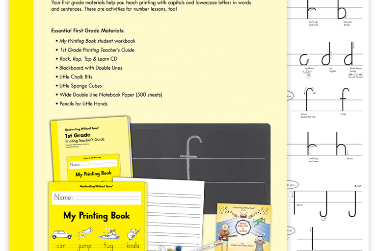 Letter & Number Formation Charts | Learning Without Tears