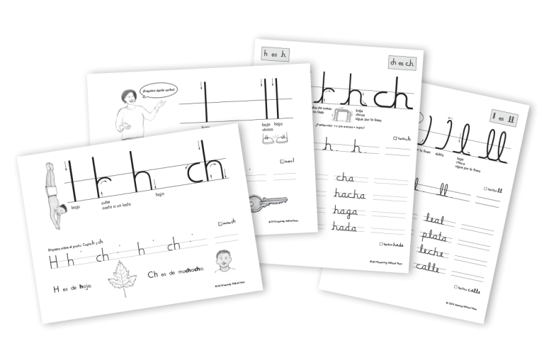 Spanish Letters CH and LL activity pages | Learning Without Tears